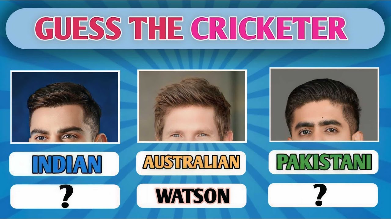 GUESS THE CRICKETER | QUIZZES - YouTube