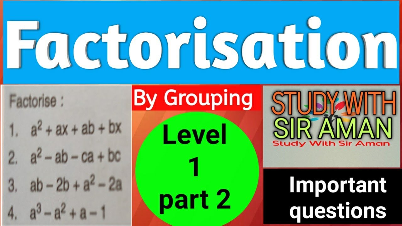 Factorisation class 7// Factorisation class 8/ Chapter 13 Maths Selina ...