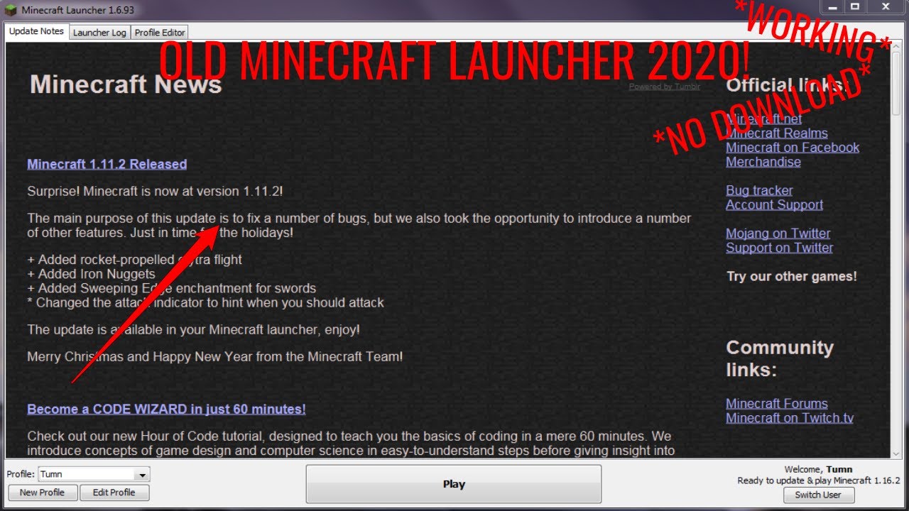 How to get the Old Minecraft Launcher! *2020* *NO DOWNLOADS!* *Simple ...