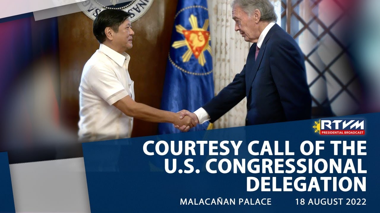 Courtesy Call of the U.S. Congressional Delegation 8/18/2022 - YouTube