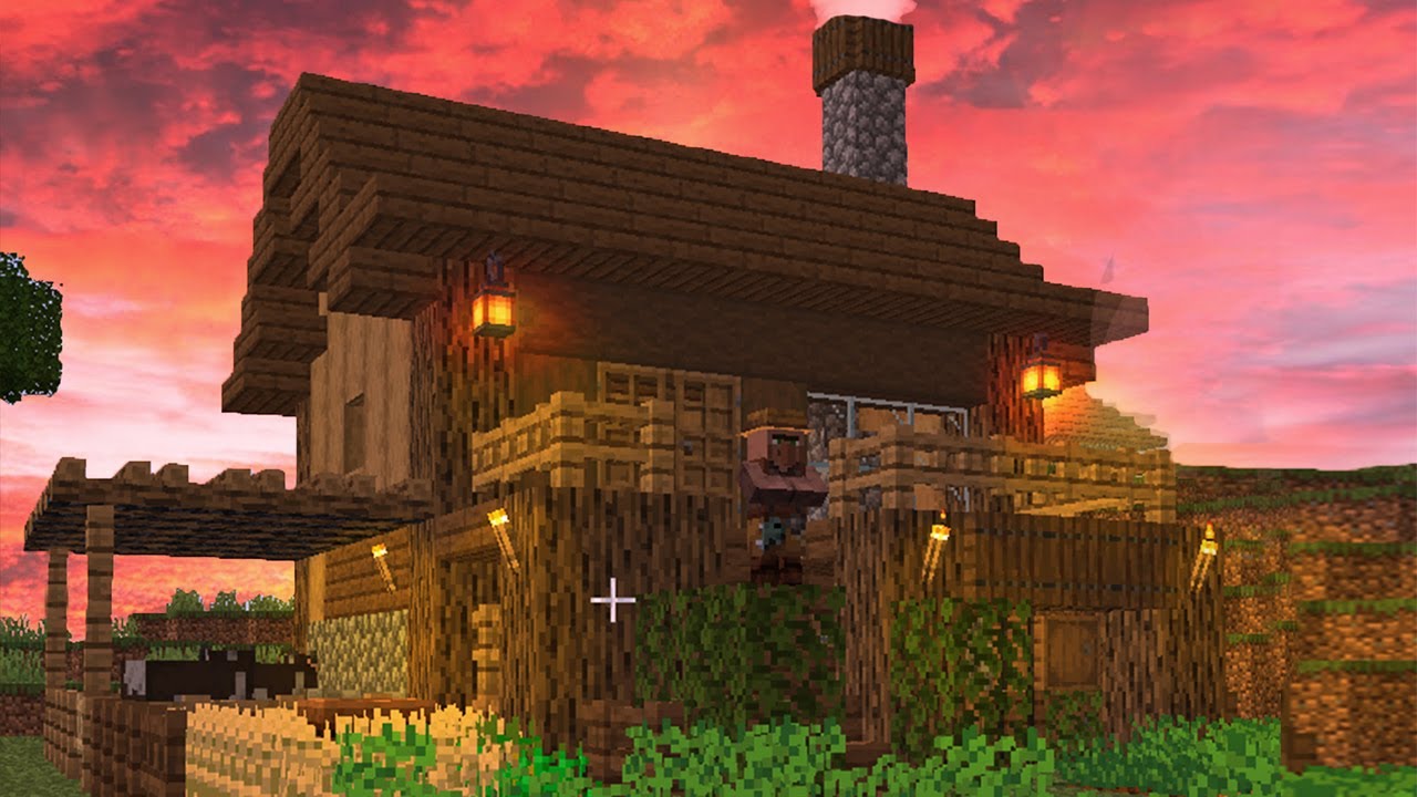 Minecraft Basic survival house - YouTube