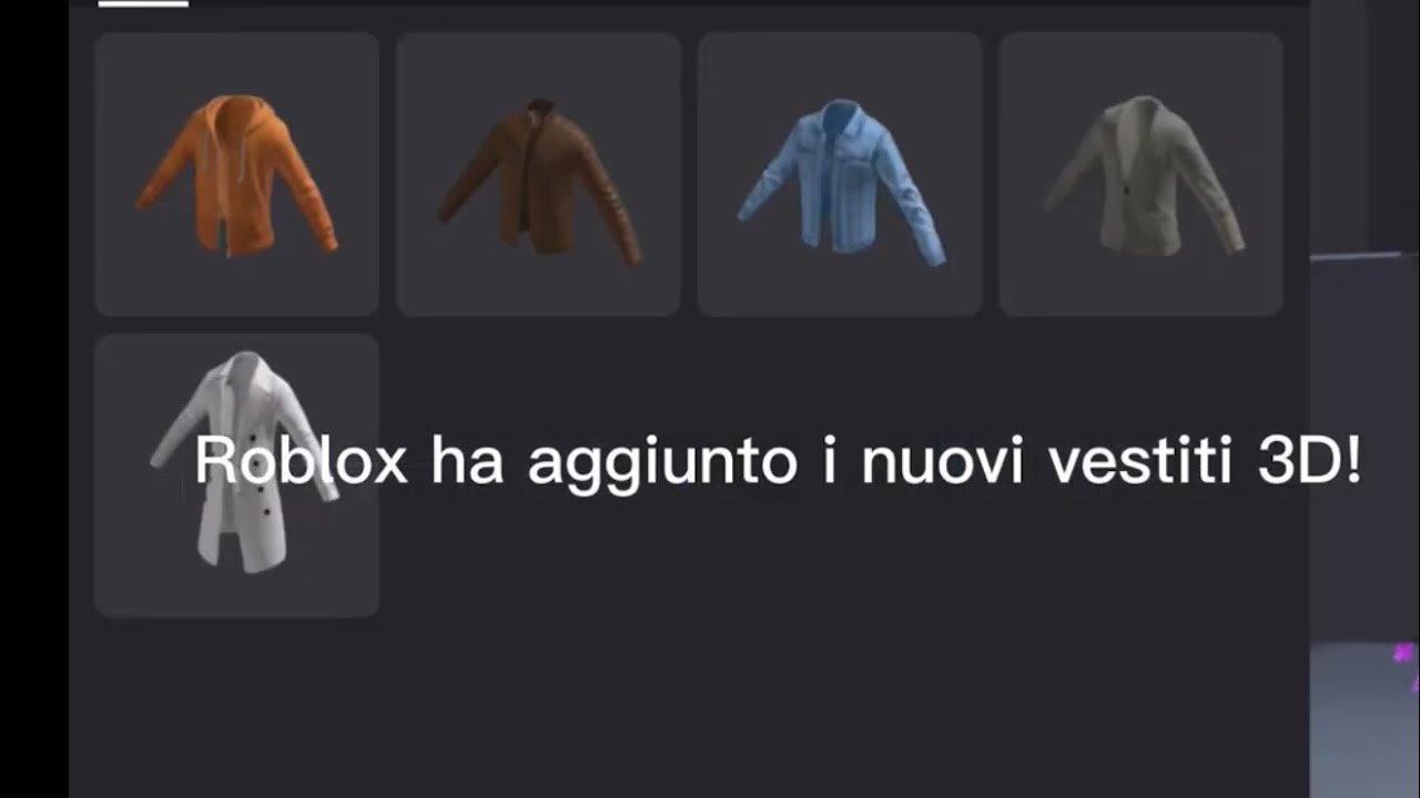 Roblox ha aggiunto i vestiti 3D! - YouTube