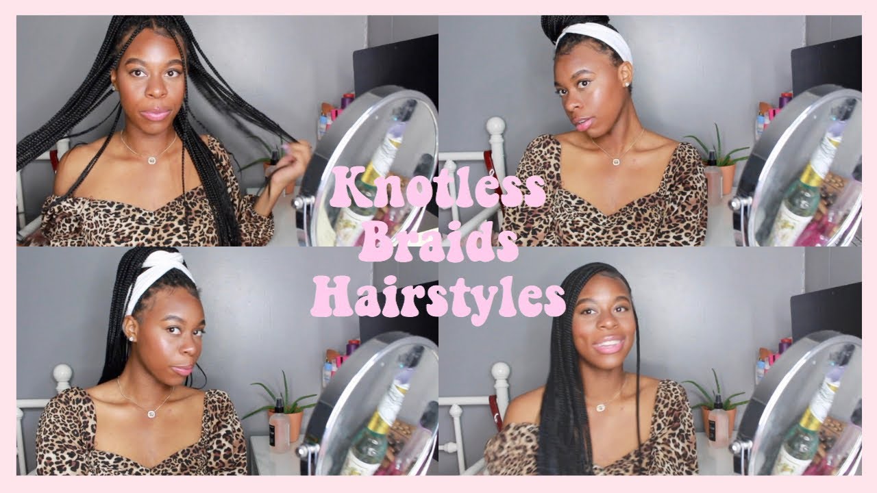 13 Easy Hairstyles For Knotless Braids | Akira - YouTube