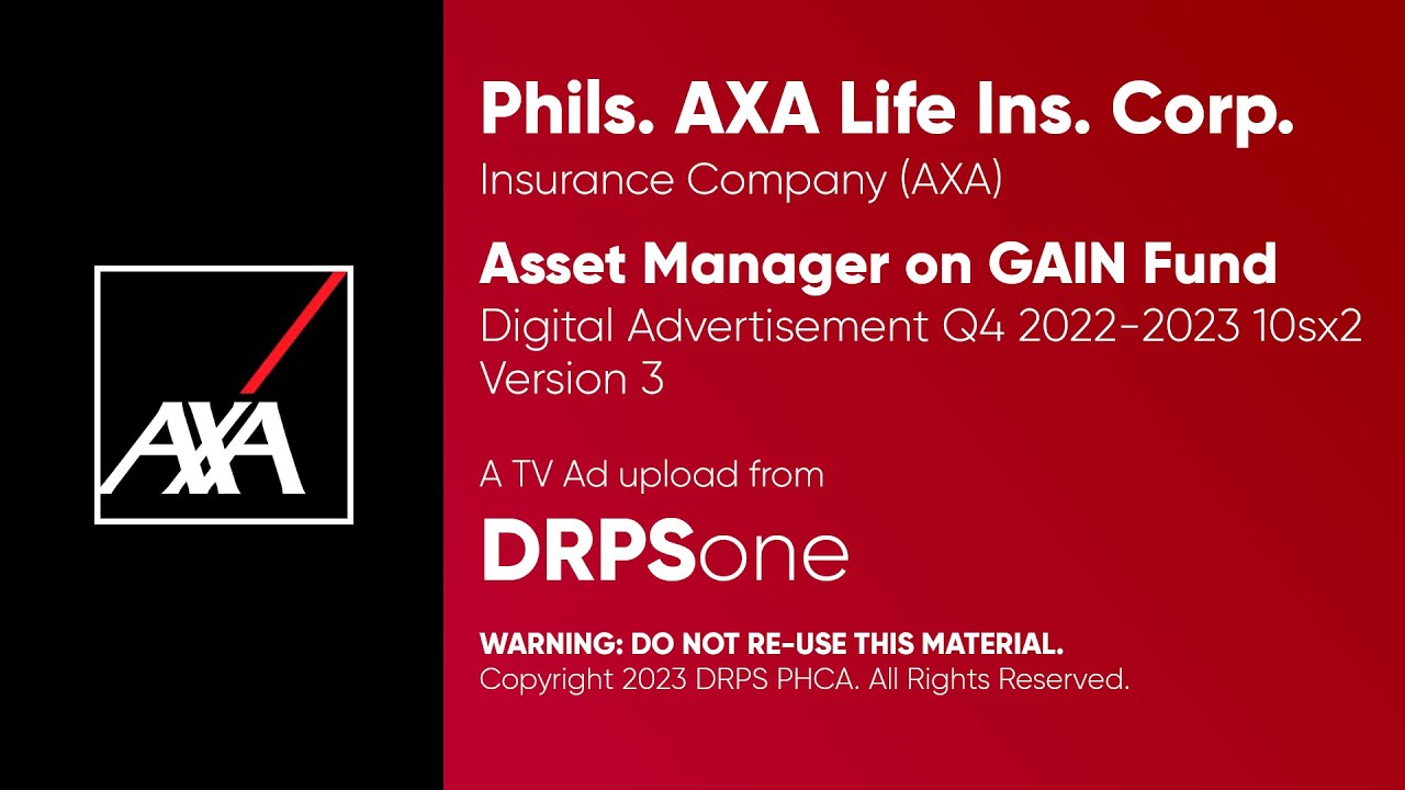 AXA Asset Manager on AXA GAIN Fund Digital Ad Q4 2022-2023 10s x2 ...