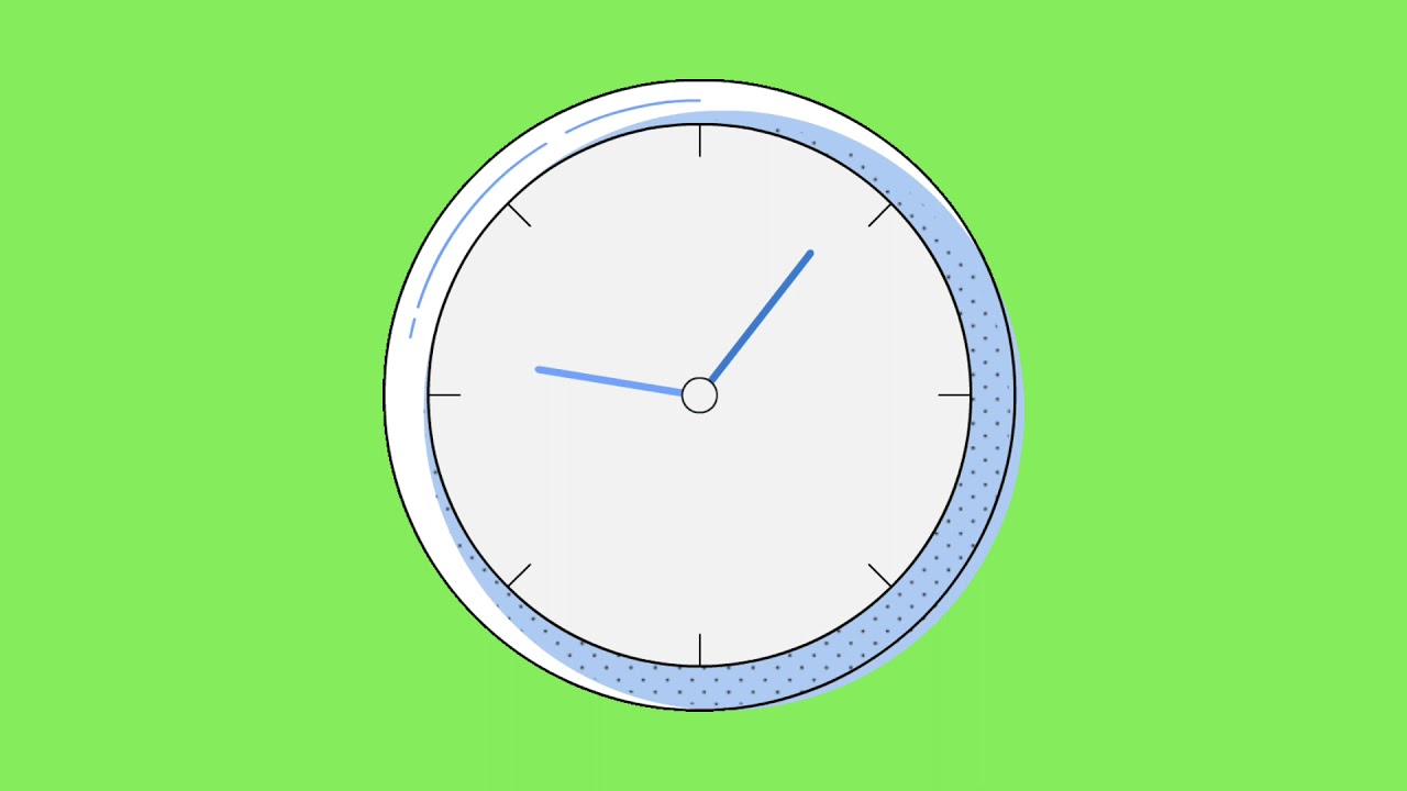 Green Screen Jam berputar Animasi - YouTube