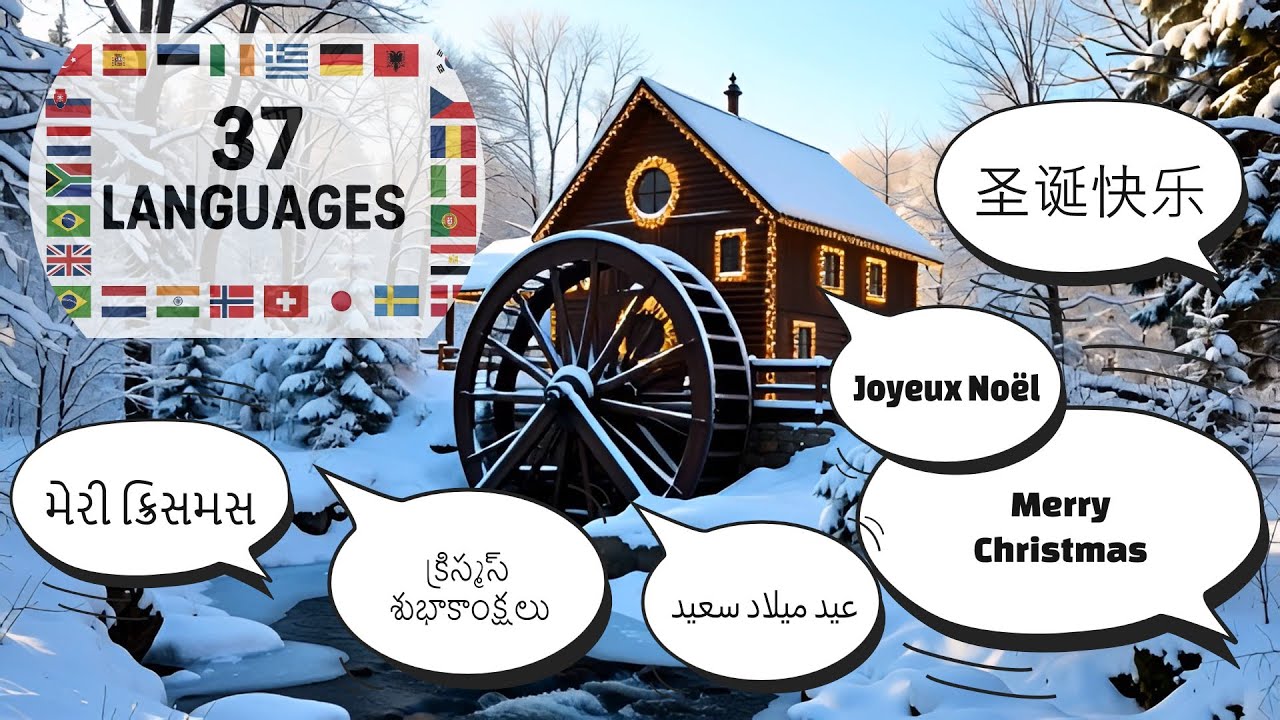 Merry Christmas in many languages - YouTube