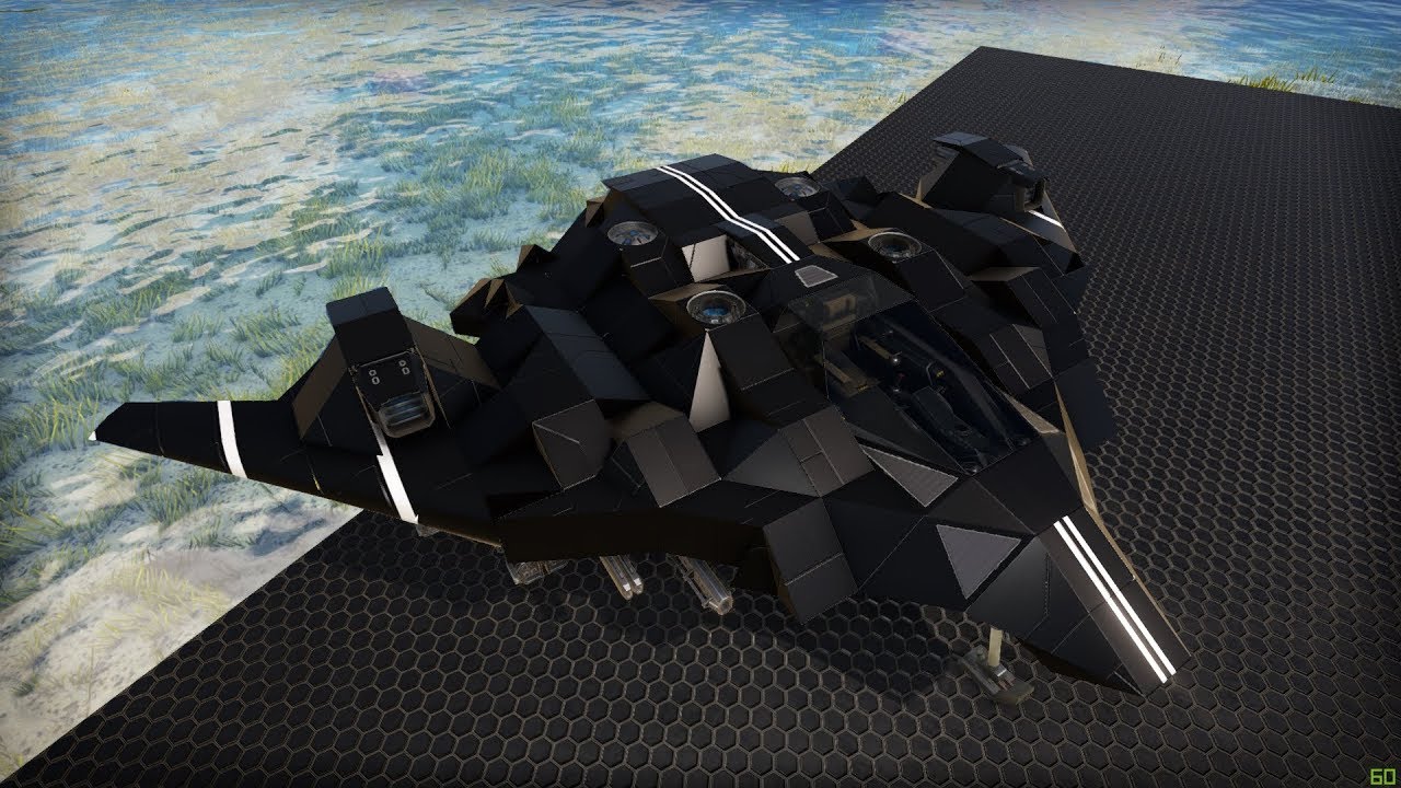Empyrion - Stealth Fighter X (custom built) - YouTube