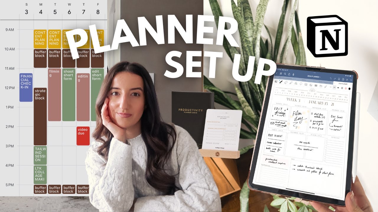 my PLANNER SYSTEM for 2024 | notion setup, iPad, Goodnotes & daily ...