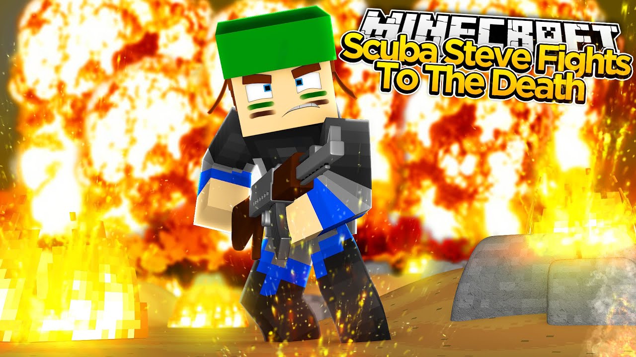 Minecraft - SCUBA STEVE FIGHTS TO THE DEATH - YouTube