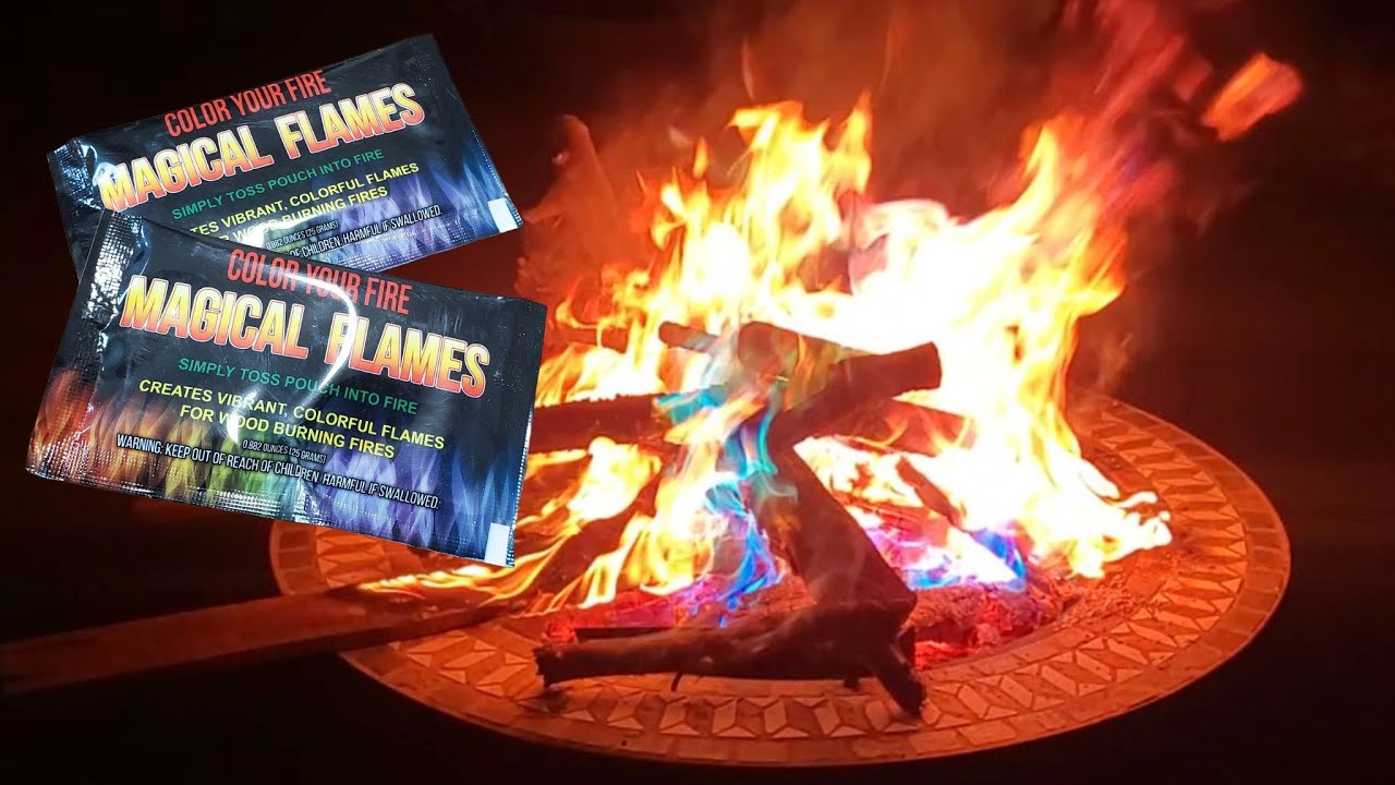 Magical Flames Fire Color Changing Packets - YouTube