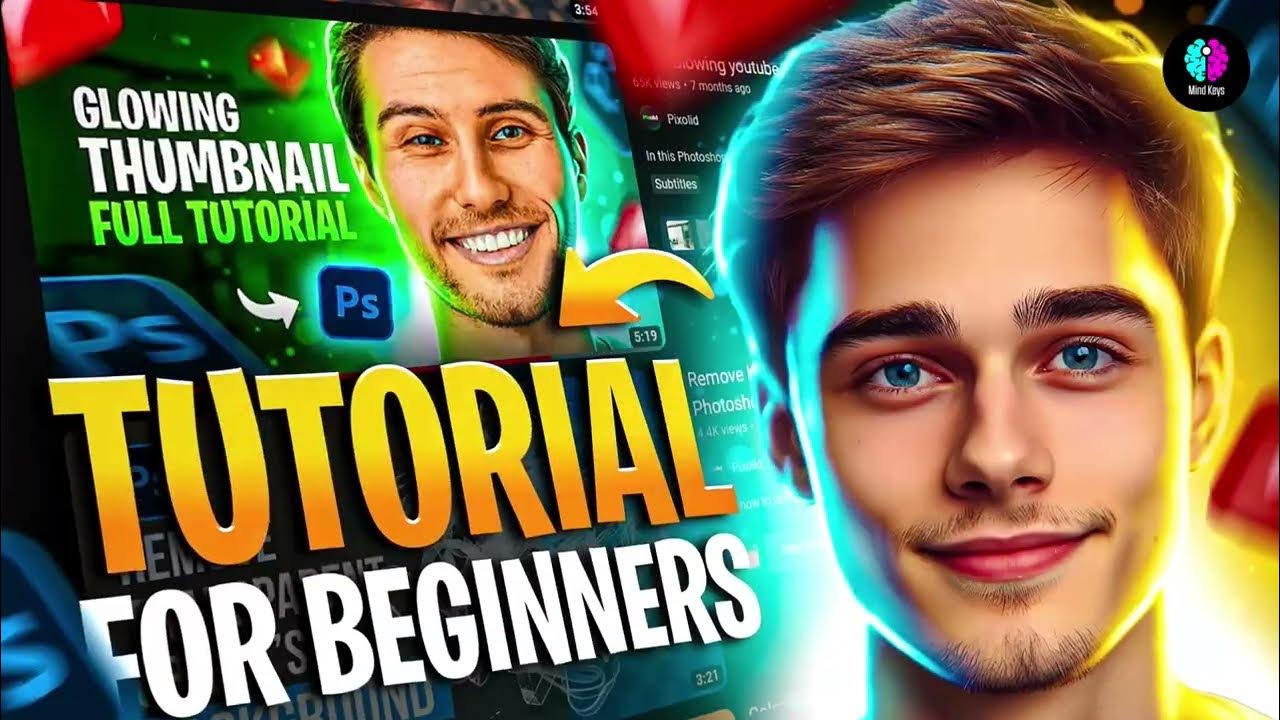 Make Glowing Youtube Thumbnails In Photoshop Youtube