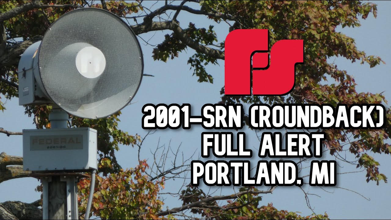 Federal Signal 2001-SRN (DC Roundback) | Portland, MI | Full Alert | 9 ...