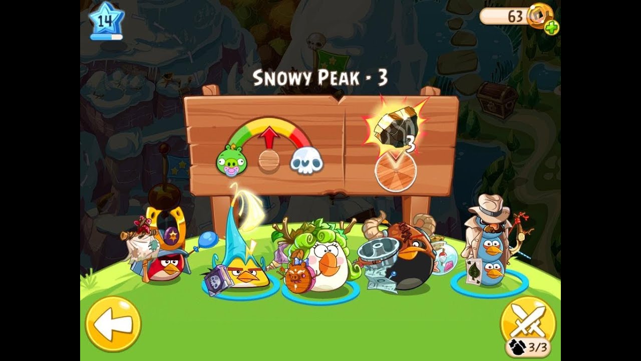 Angry Birds Epic Snowy Peak Level 3 Walkthrough - YouTube