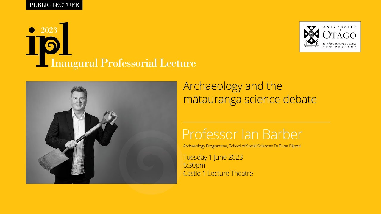 Inaugural Professorial Lecture - Professor Ian Barber - YouTube