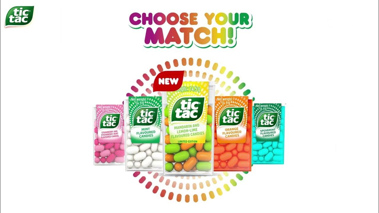 Choose your match with 5 flavors of Tic Tac! - YouTube