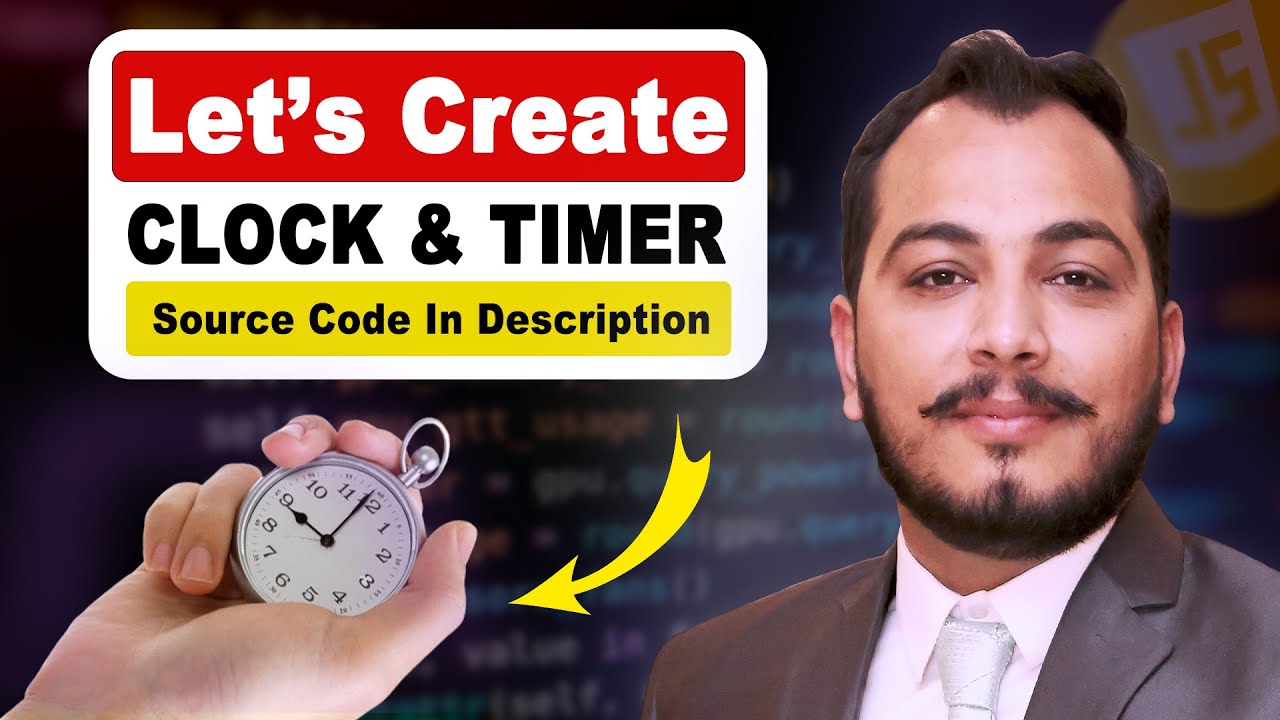Timer, Digital Clock & Stopwatch in JavaScript | HTML + Bootstrap ...