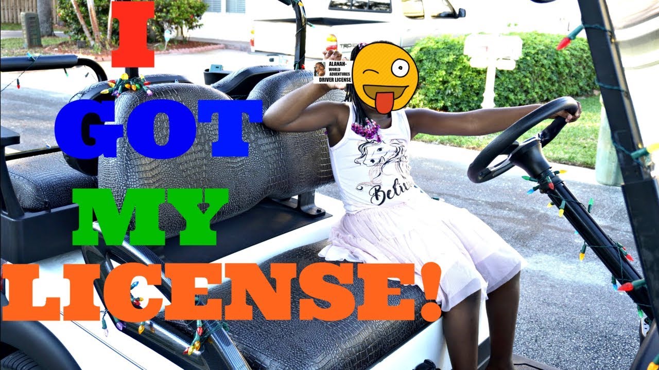 I Got My Golf Cart Driver License Today!! - YouTube