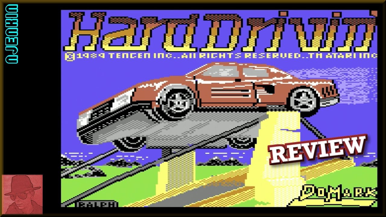 Hard Drivin' - on the Commodore 64 !! with Commentary - YouTube