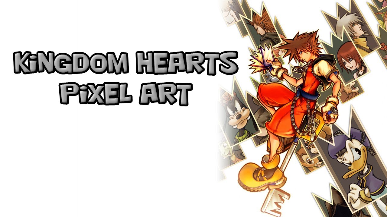 2 - Kingdom Hearts - Pixel Art - Minecaft | HD - YouTube