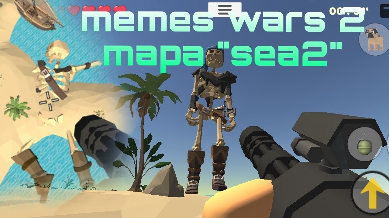 MEMES WARS 2 ESQUELETO GIGANTE MAPA "SEA 2" - YouTube