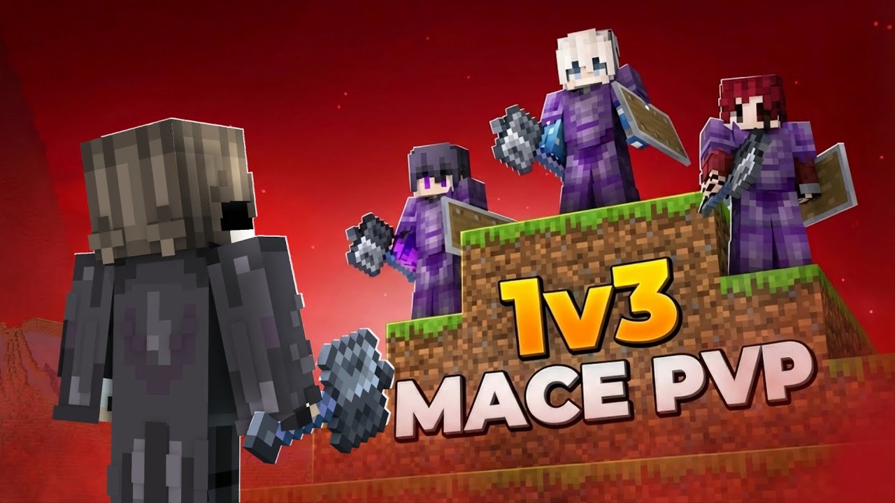 I Mastered Mace PvP | 1v3 Minecraft Challenge - YouTube