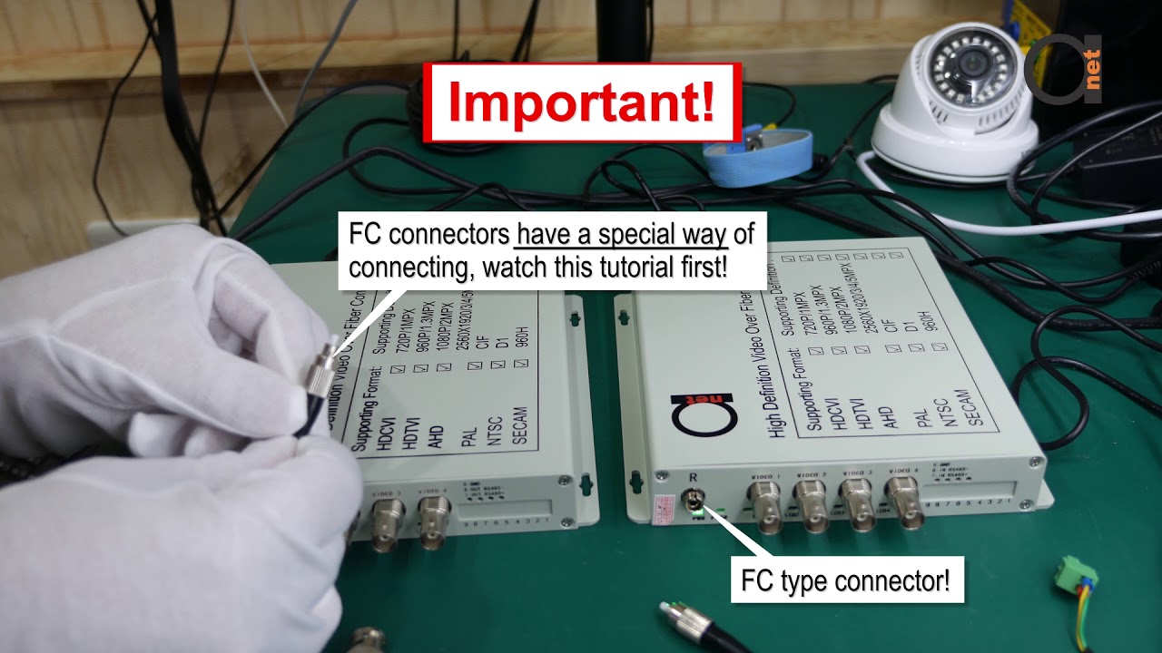 4 port AHD TVI CVI CVBS PAL NTSC CCTV signal extender over fiber ...