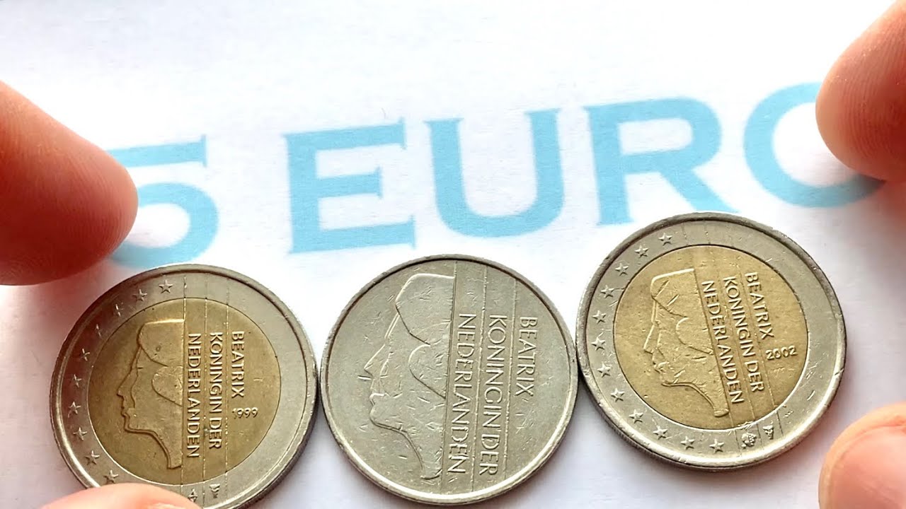 2 euros + 1 gulden 1988 1999 2002 - YouTube