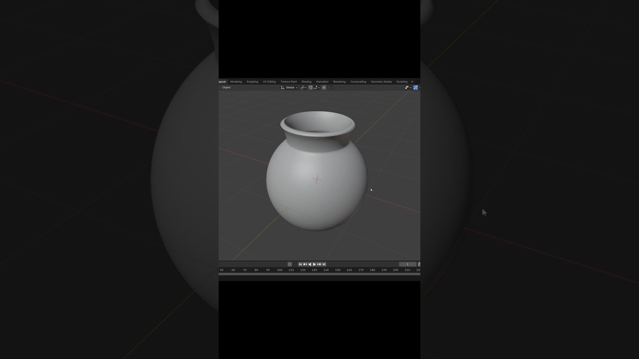 create a simple 3D POT 🍯In Blender #3dpot #3dblender #3d #pot - YouTube