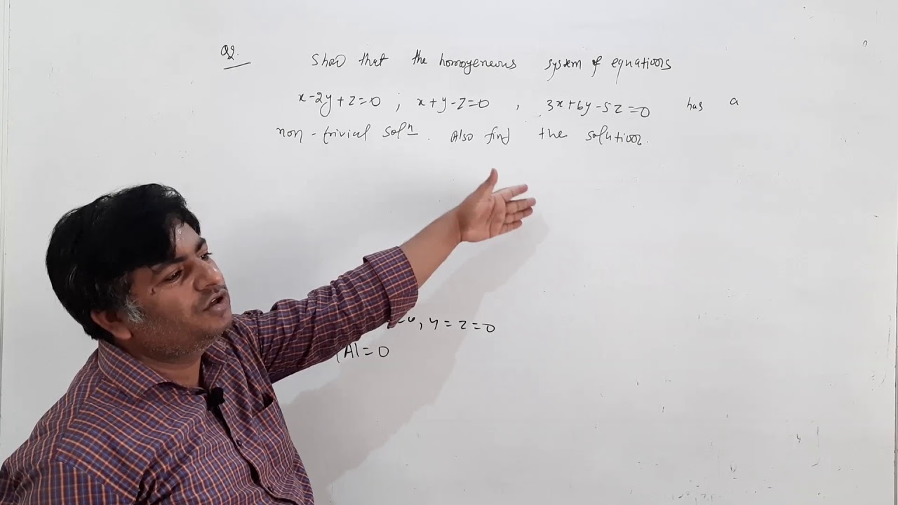 System Of Homogeneous Equation Trivial Or Non Trivial Solution YouTube system-of-homogeneous-equation-trivial-or-non-trivial-solution-youtube