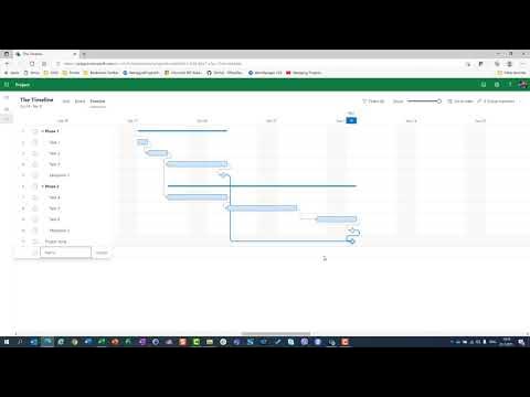 Timeline in Microsoft Project for the web - YouTube