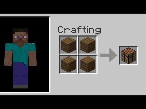 How to make CRAFTING TABLE. - YouTube