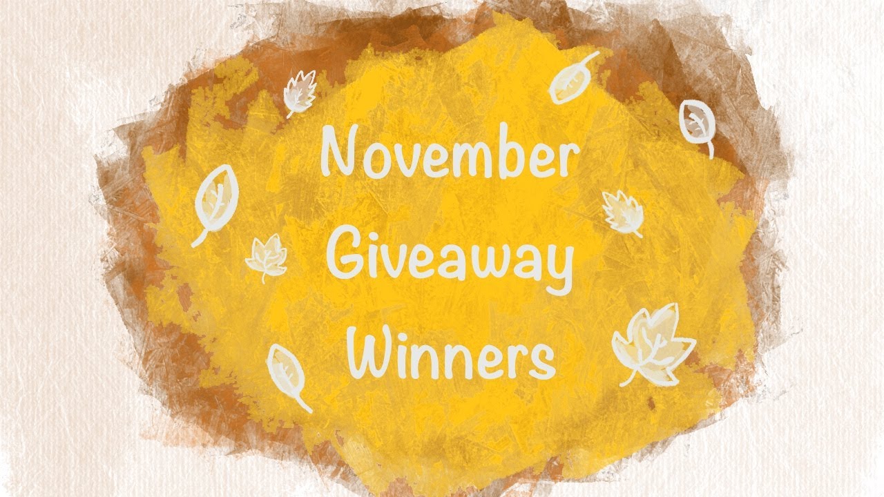 November Giveaway Winners - YouTube