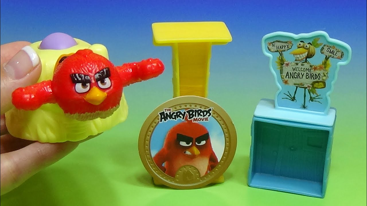 The Angry Birds Movie | Red Character Launcher | Happy Meal Toy #1 ...