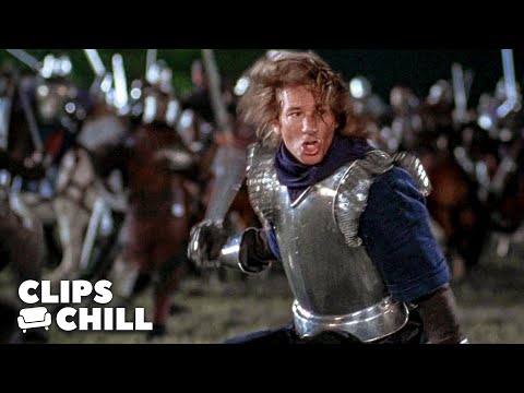 Arthur and Lancelot Fight Side by Side Against Malagant’s Army | First Knight (Sean Connery)