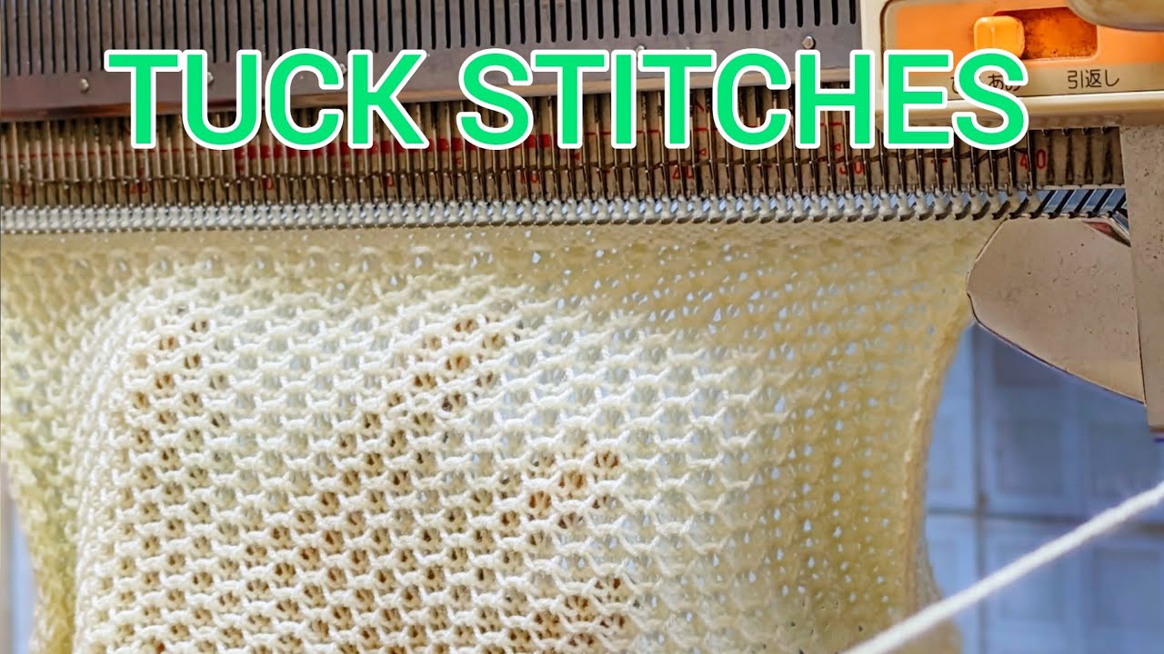 Tuck Stitches Brother knitting Machine Pattern. Card No 2 - YouTube