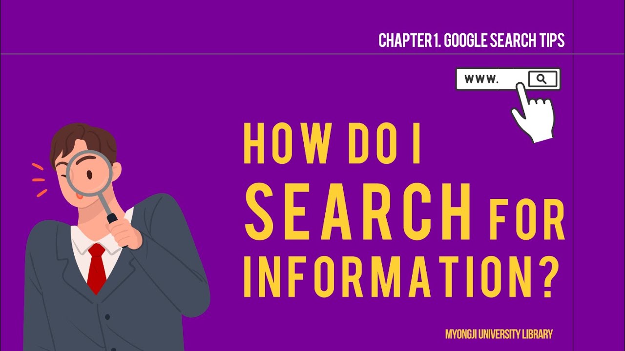 How do I search for information? (Part 1.) - YouTube