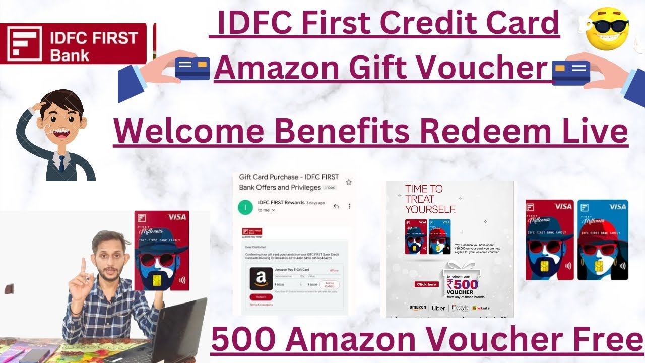 😍IDFC First Bank Free Amazon Gift Voucher Redeem l Welcome Benefits ...