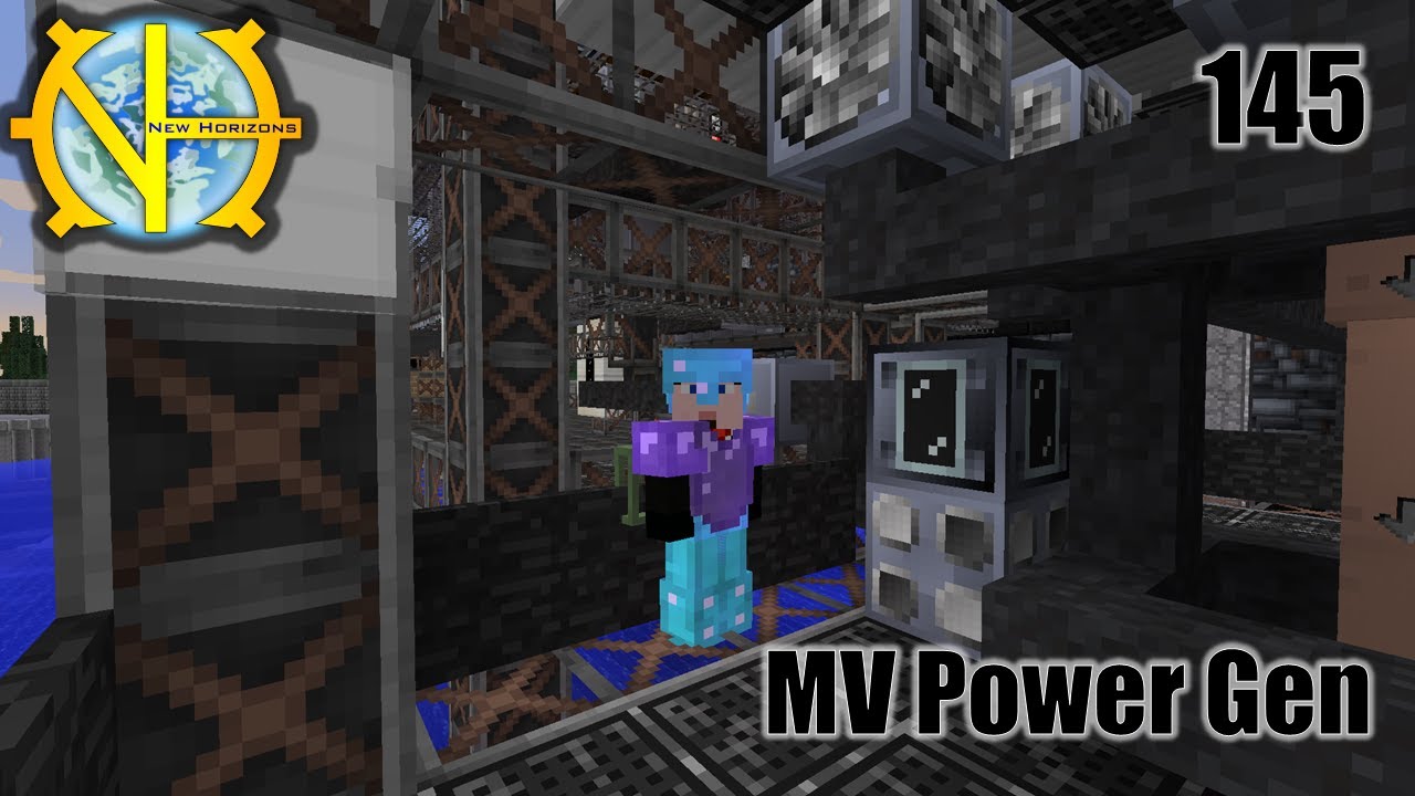 GregTech - New Horizons - 145 - MV Power Gen - YouTube