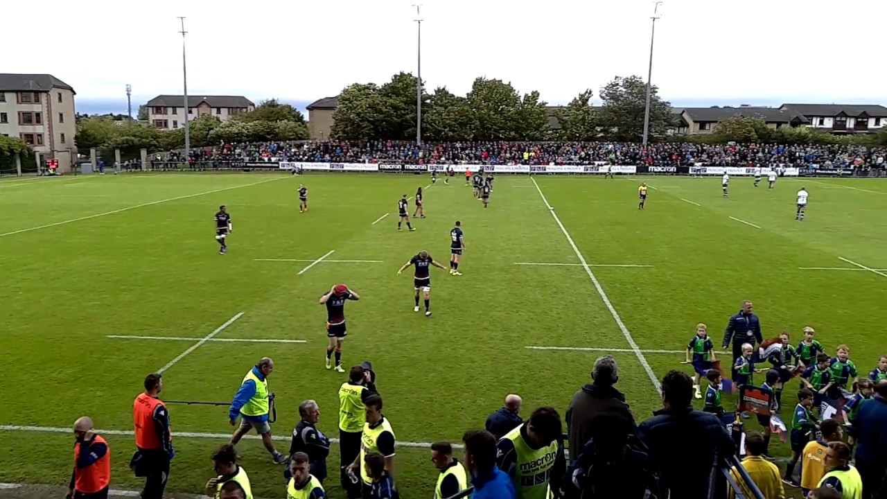 Edinburgh vs Bath pre season friendly kick off. Meizu M6S sample footage (1080p).