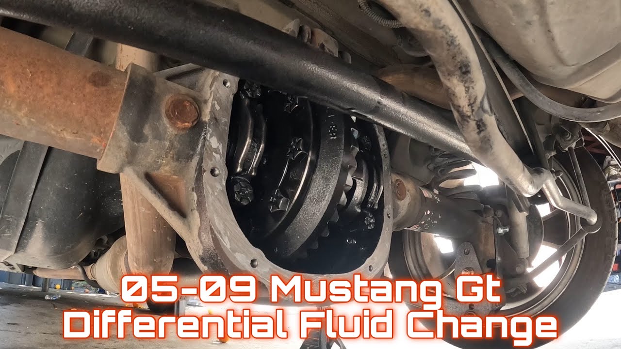 05-09 Mustang Gt Differential Fluid Change - YouTube