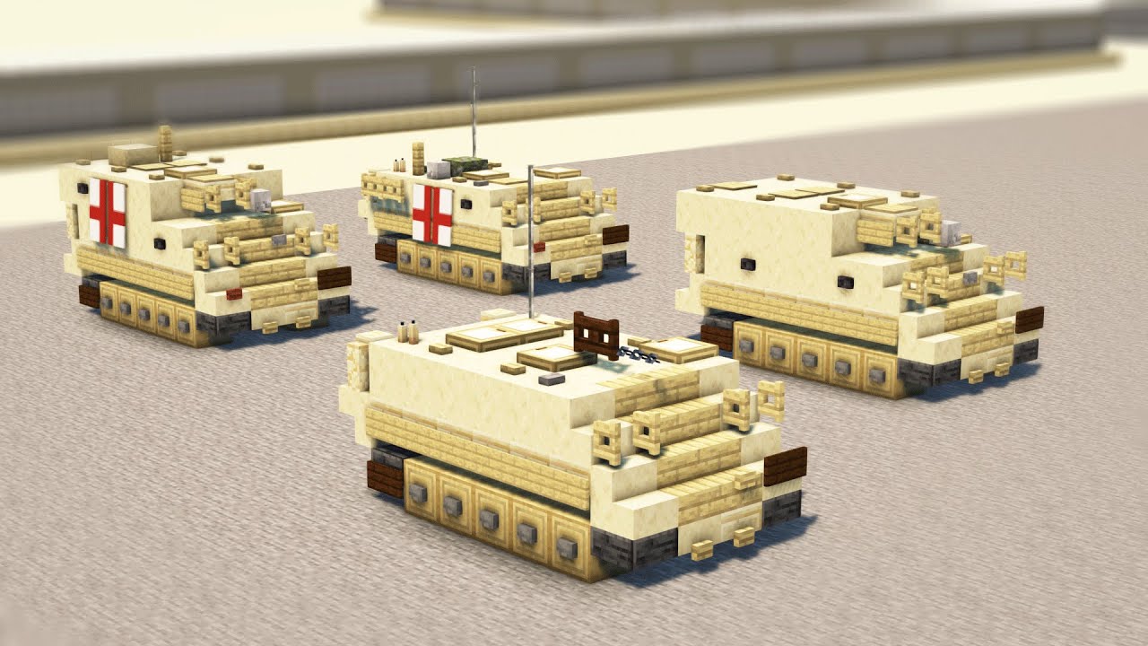 Minecraft M113 APC M577 Command HQ Tutorial - YouTube