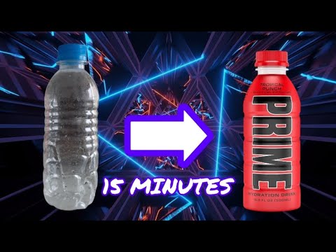 How to make prime hydration bottle at home in under 15 minutes. - YouTube