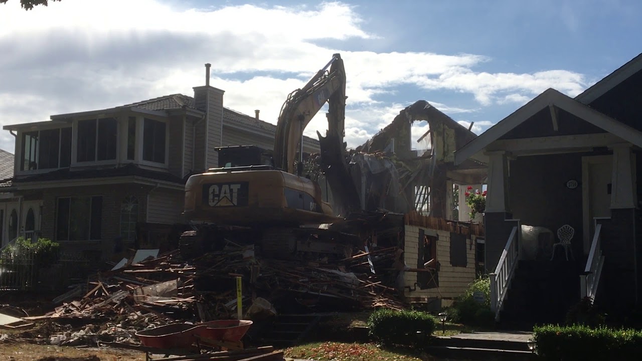 House demolition part 2 - YouTube