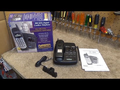 Vtech VT1962 900 MHz Digital Cordless Phone with 3 Mailbox Answering ...