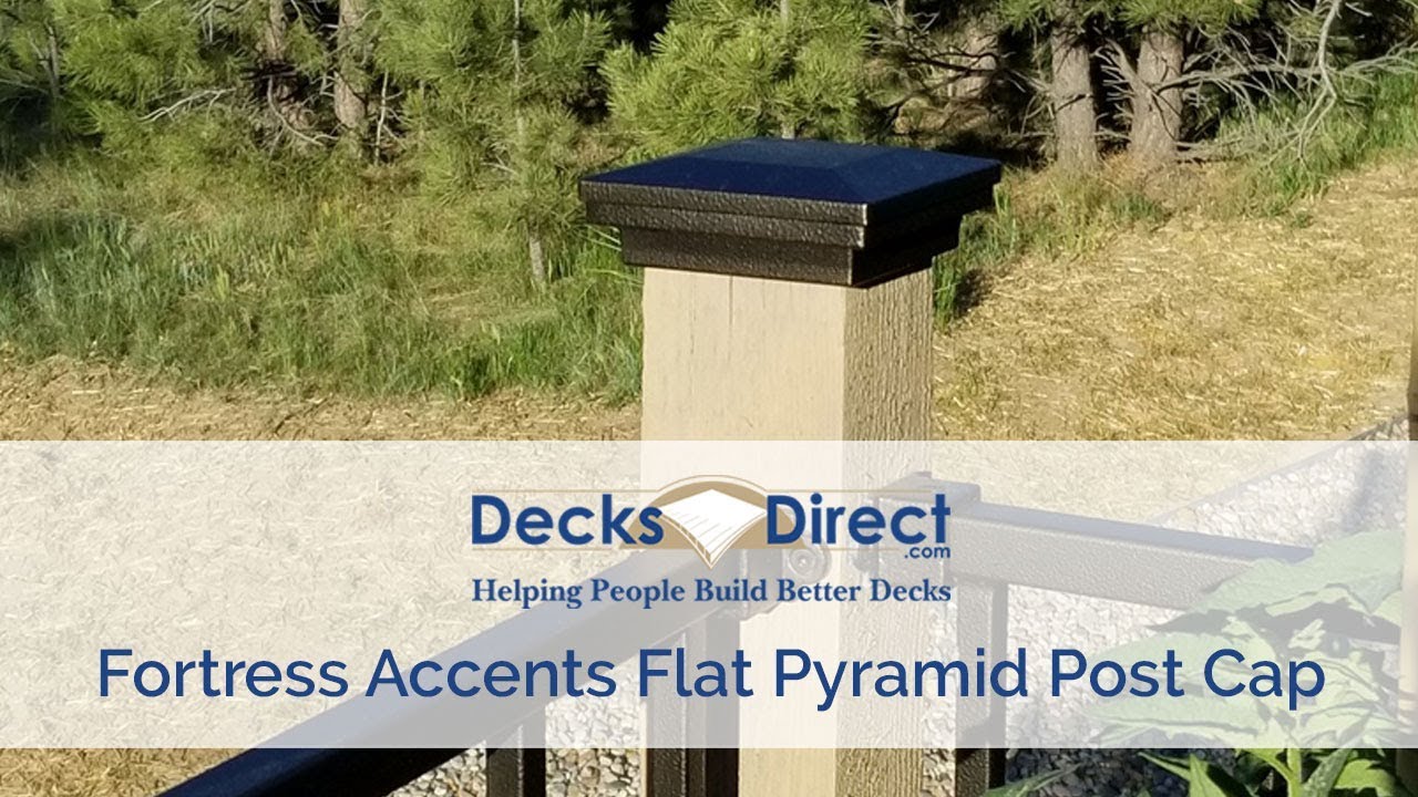 Flat Pyramid Post Cap by Fortress Accents - YouTube