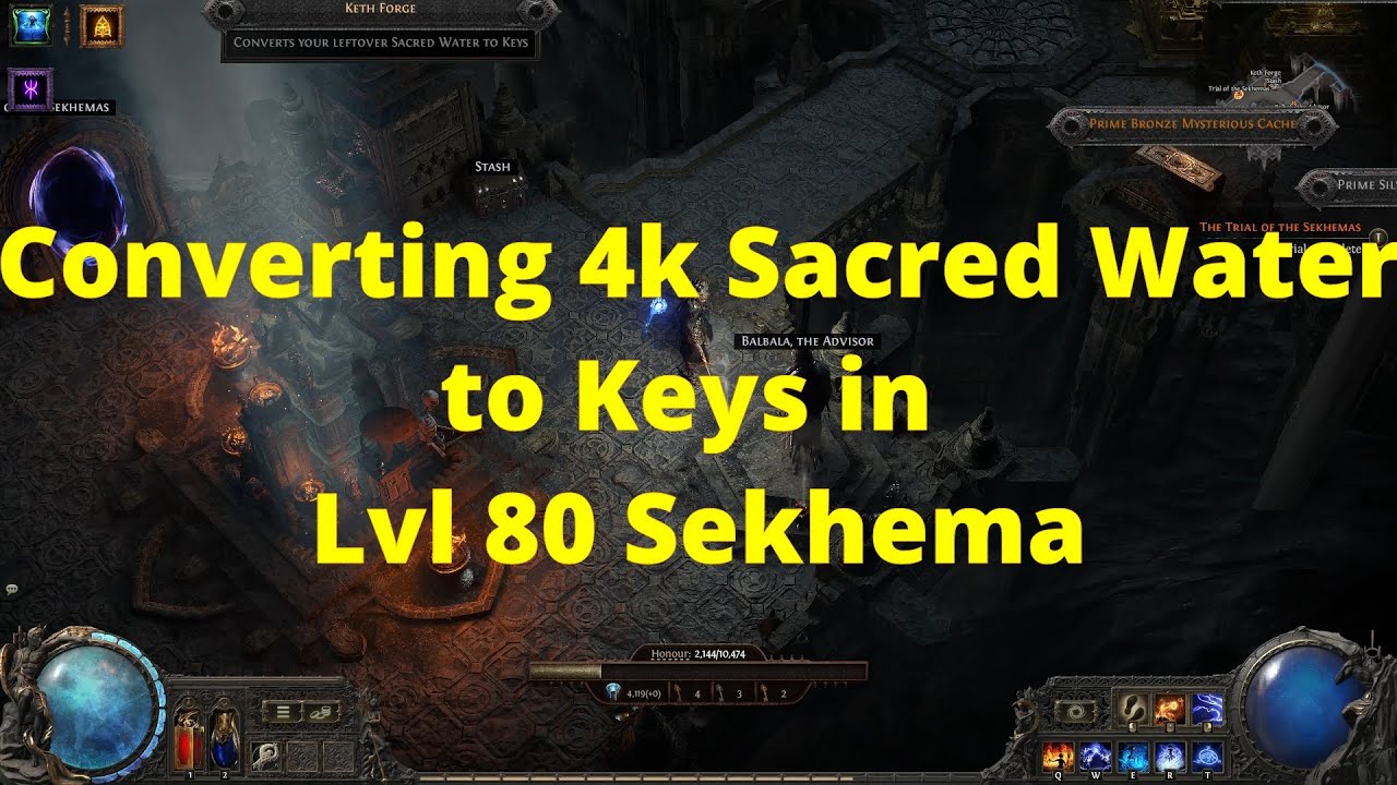 POE2: Lvl 80 Trial Sekhema 4k Sacred Water + Chest Opening - YouTube