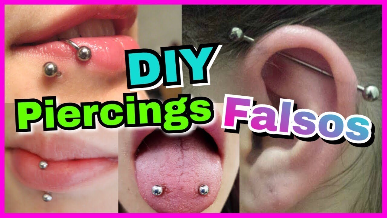 DIY | Como Hacer Piercings Falsos en Casa y que Parezcan REALES ...