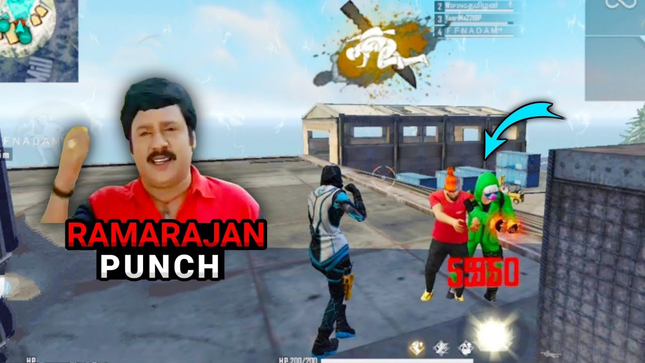 😱RAMARAJAN PUNCH ||💥Free Fire Clash Squard Rank Attacking Gameplay ...