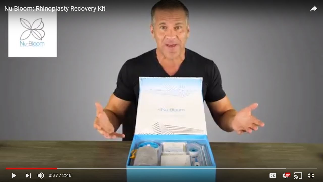 Rhinoplasty Recovery Kit by Nu-Bloom - YouTube