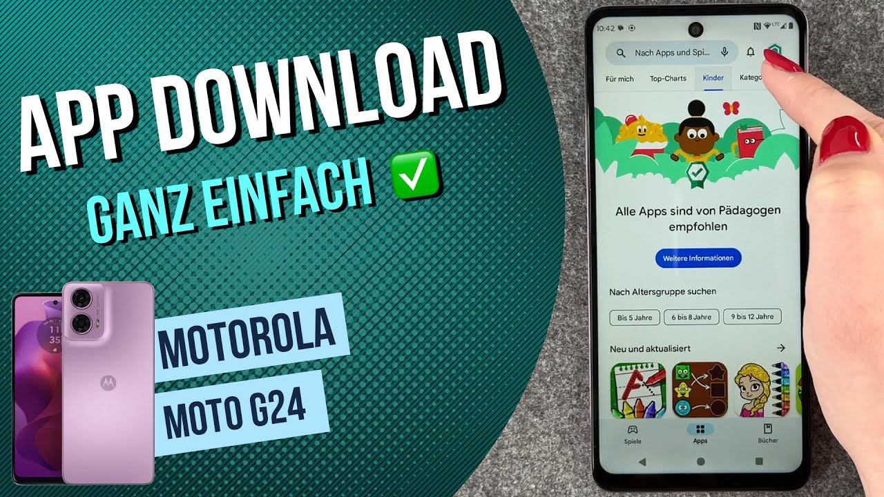 Motorola Moto g24 Apps installieren - YouTube
